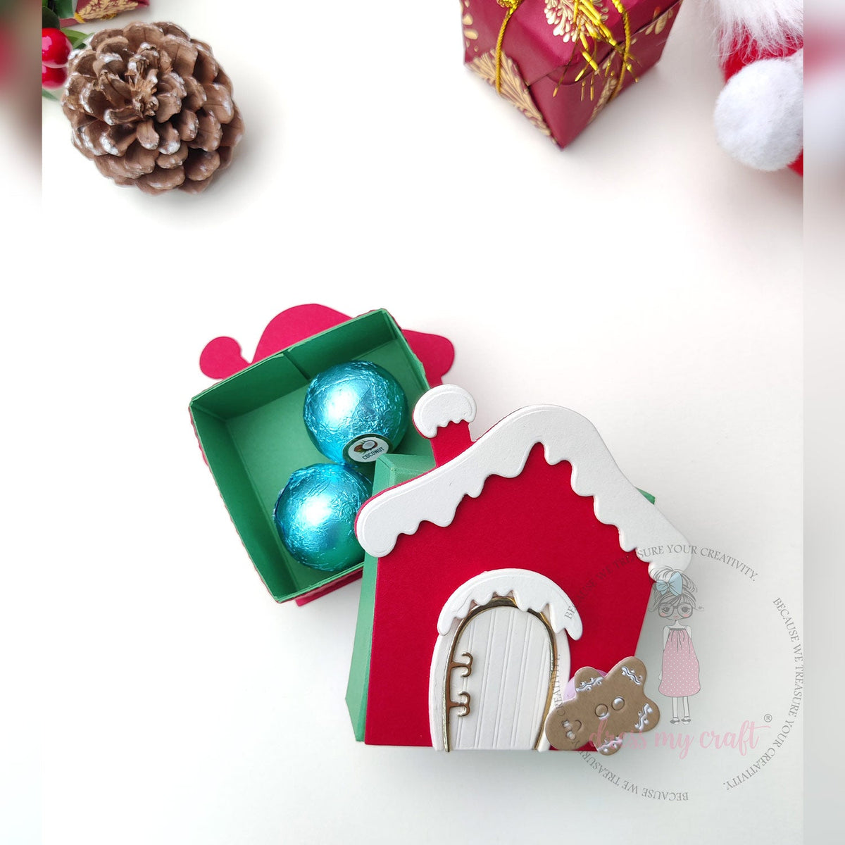 Gingerbread House Christmas Treat Box – CRAFTERS CORNER