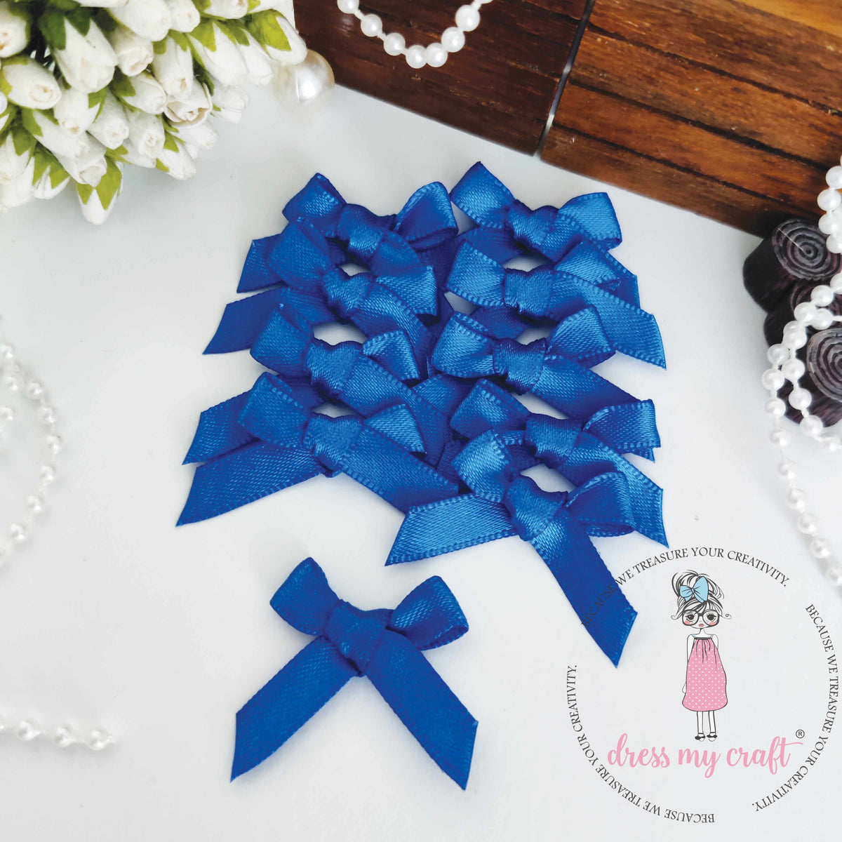 Royal Blue Ribbon Bows – CRAFTERS CORNER