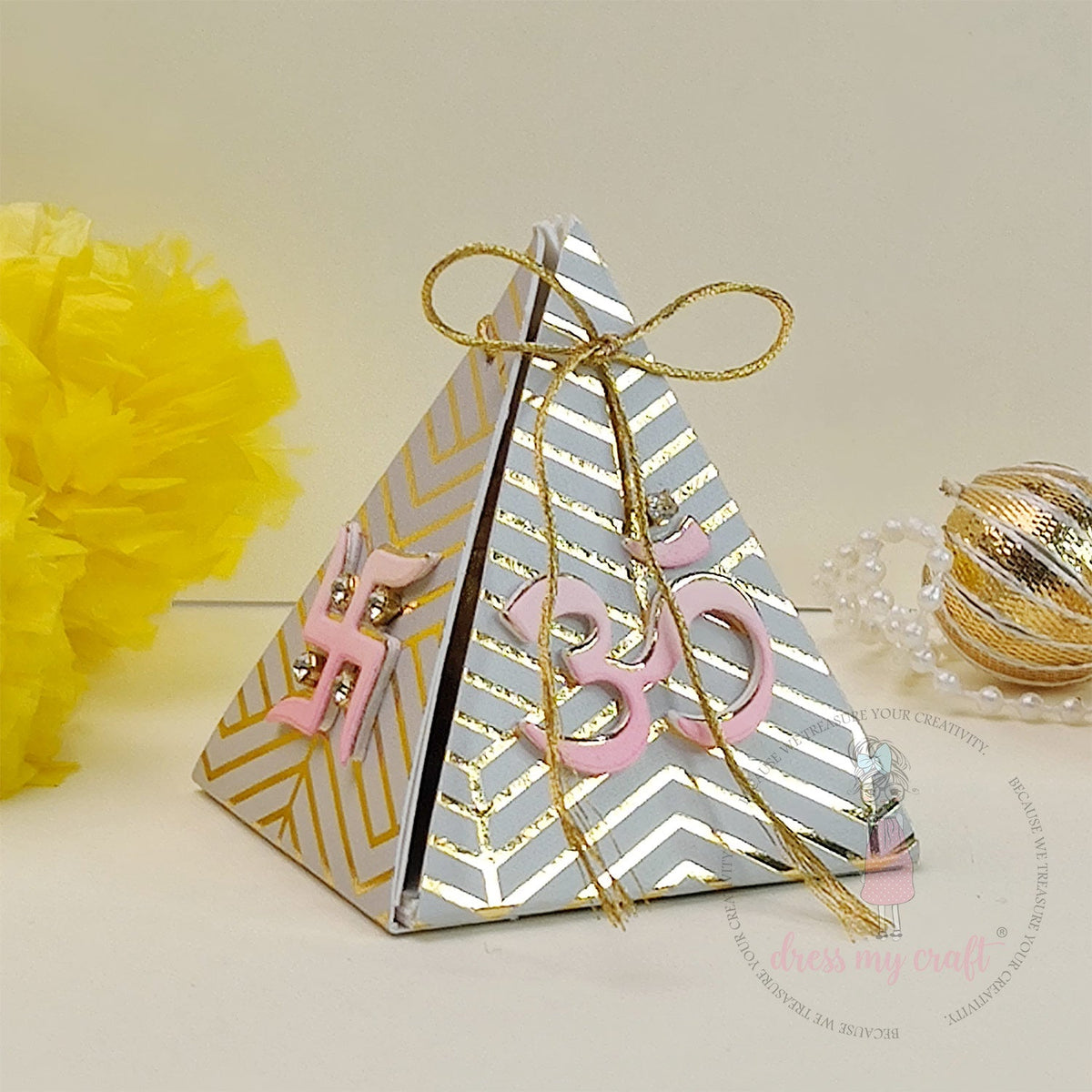 Shaped Decorative Gift Box with Swastik & Om Design – CRAFTERS CORNER