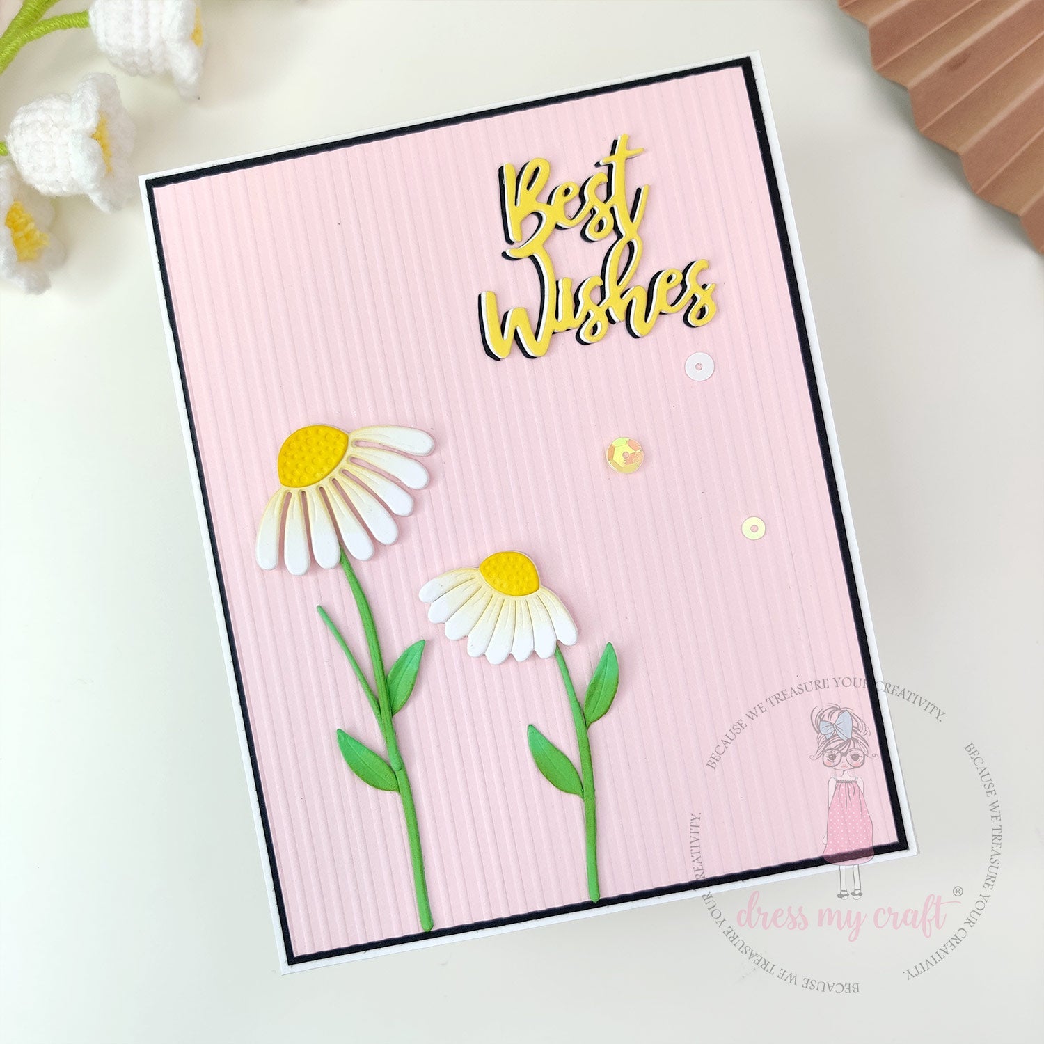 Best Wishes Daisy Card – CRAFTERS CORNER