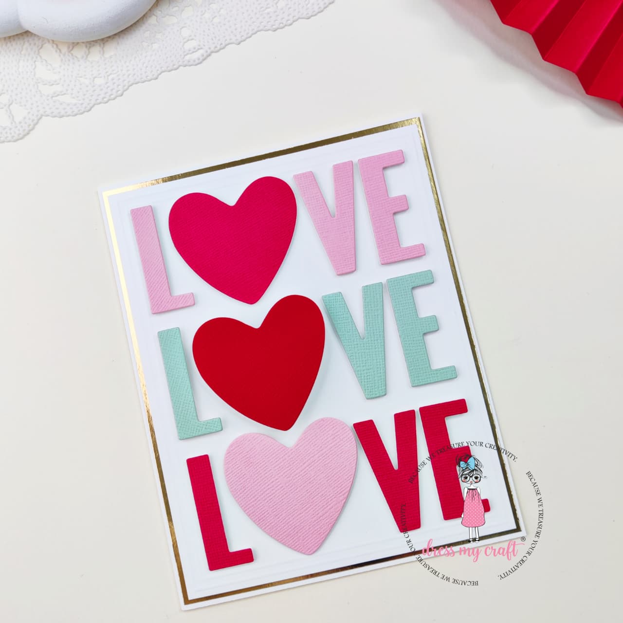 Love – Handmade Heart Card – CRAFTERS CORNER