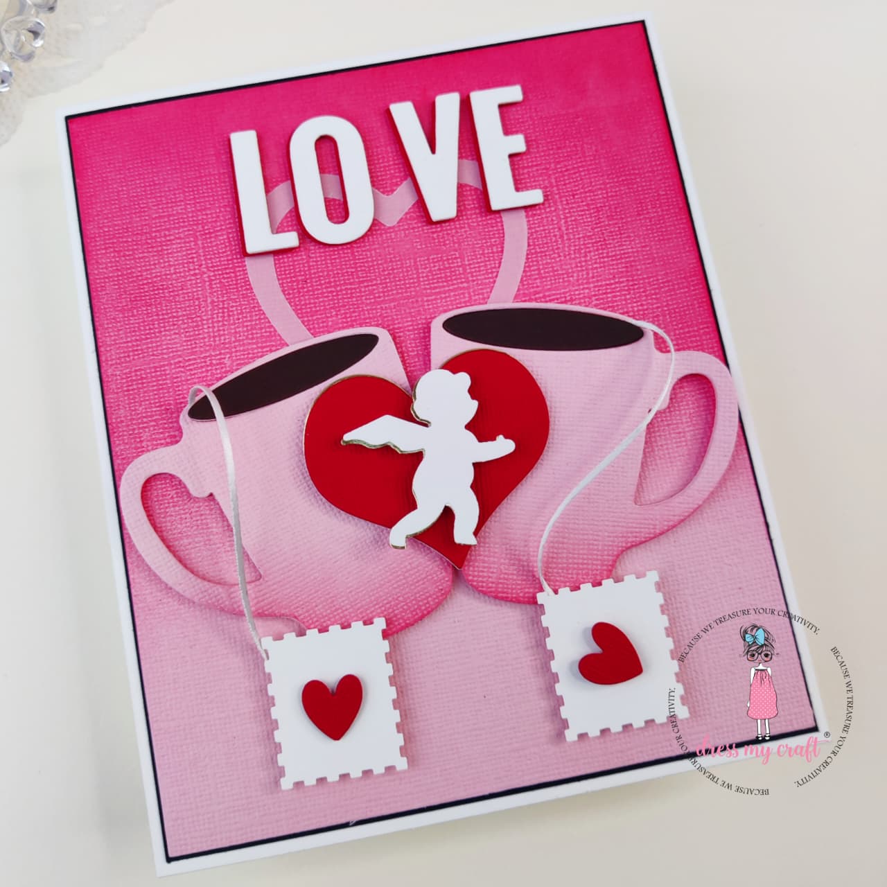 Love Tea Cups Card – CRAFTERS CORNER