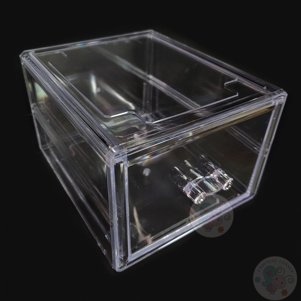 Transparent Acrylic Storage Drawer Box – 1 Slot – CRAFTERS CORNER