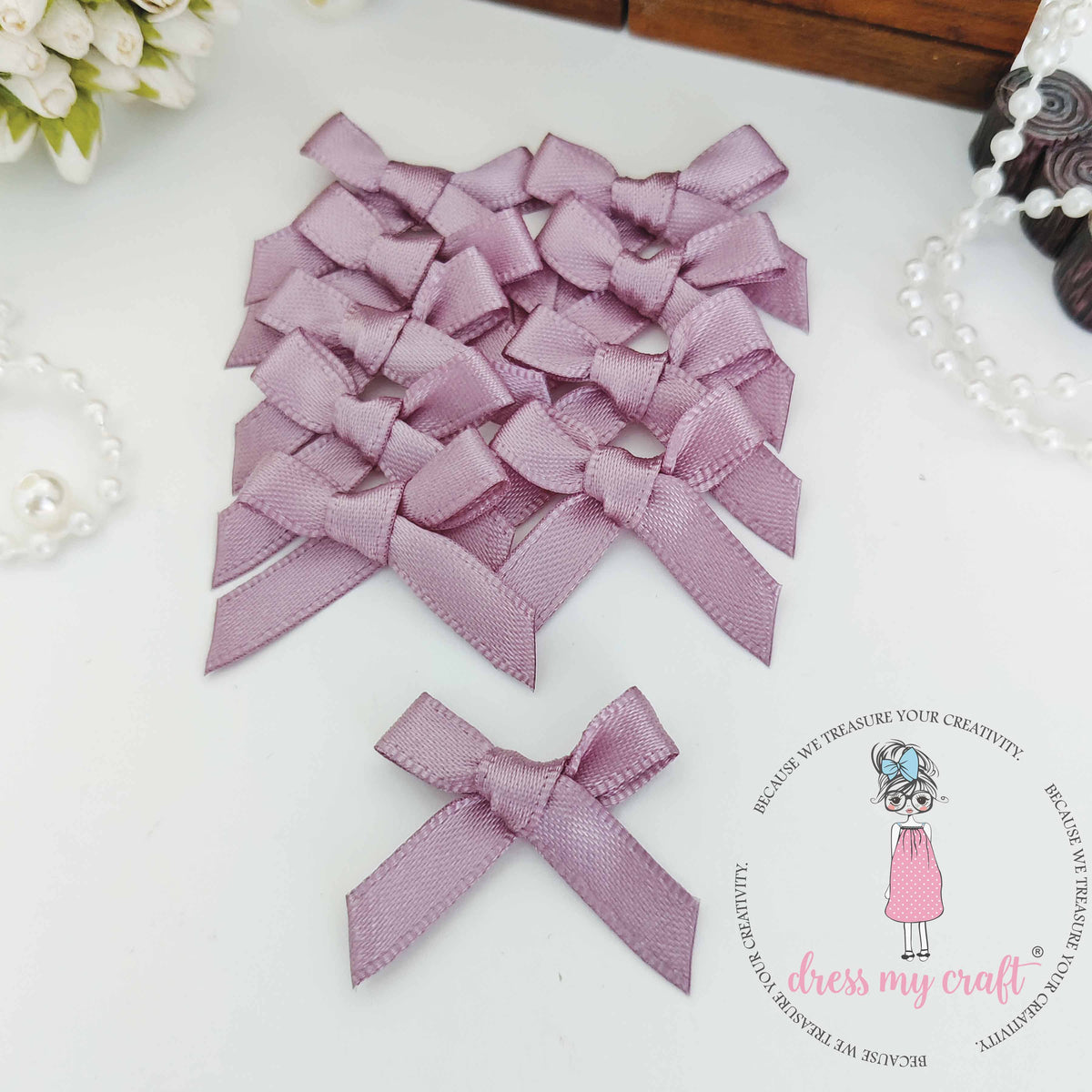 Mauve Ribbon Bows – CRAFTERS CORNER
