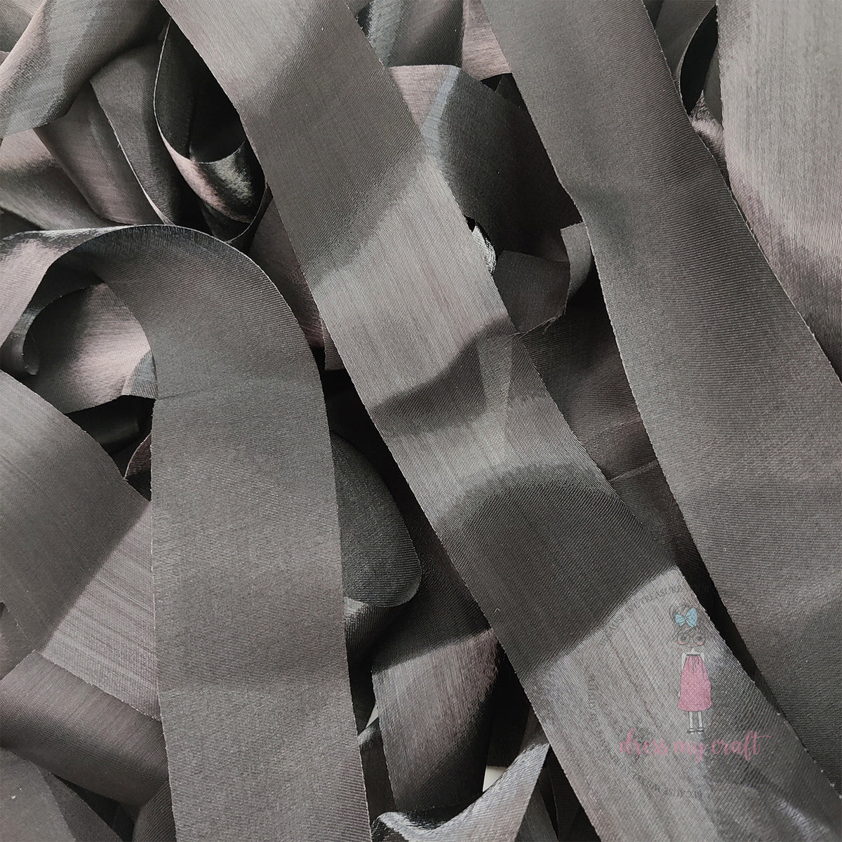 Metallic Silk Ribbon - Black – CRAFTERS CORNER