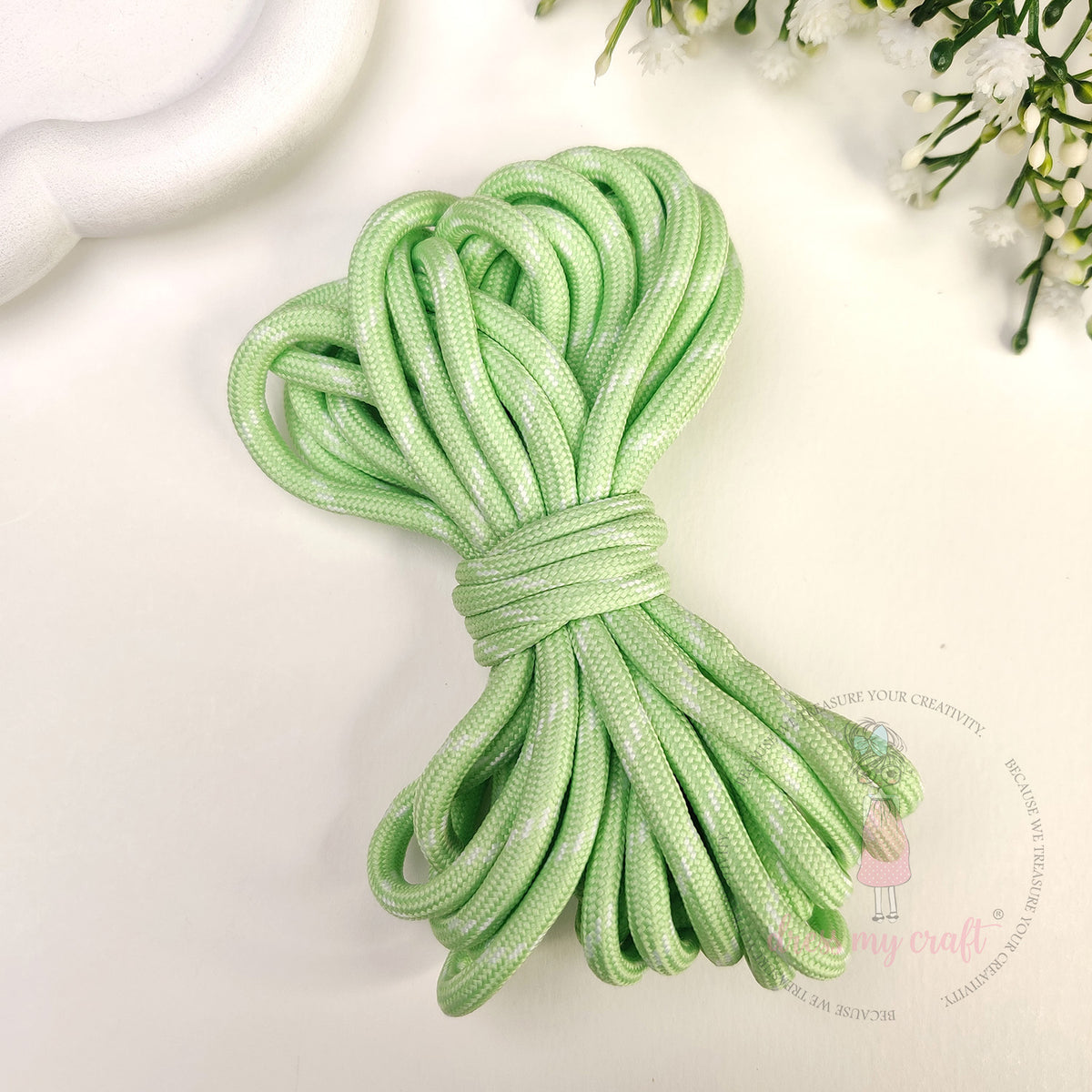 DIY Stripe Braided Paracord Rope - Pastel Green – CRAFTERS CORNER