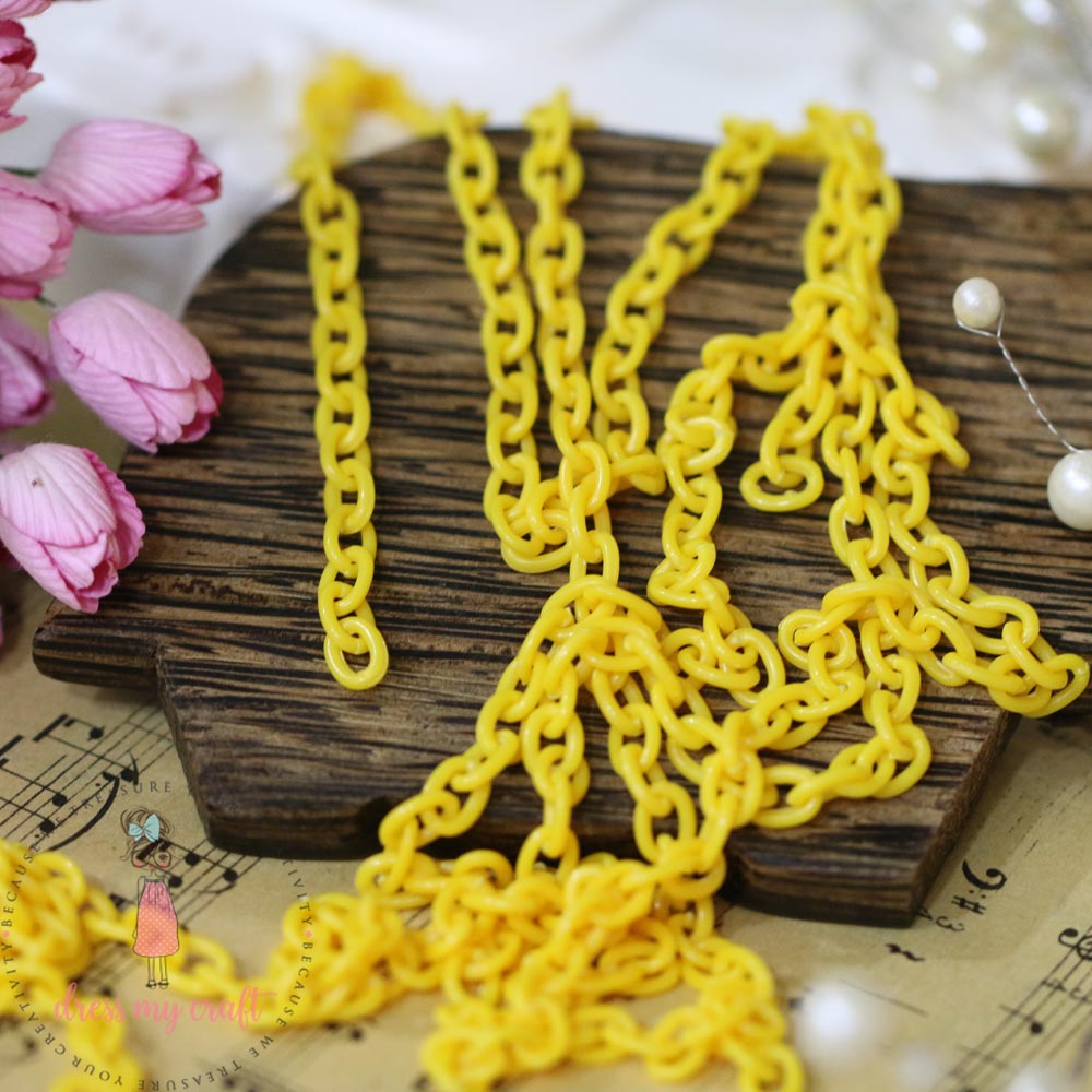 Acrylic Chain - Bright Yellow – CRAFTERS CORNER