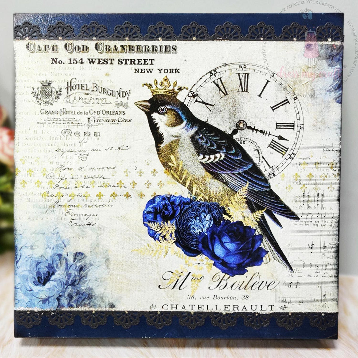 Bird with Clock - Transfer Me – CRAFTERS CORNER