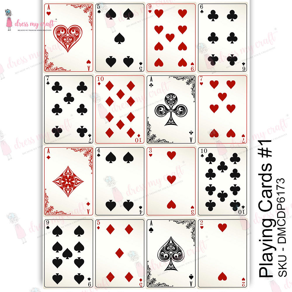 Playing Cards #1 - Transfer Me – CRAFTERS CORNER