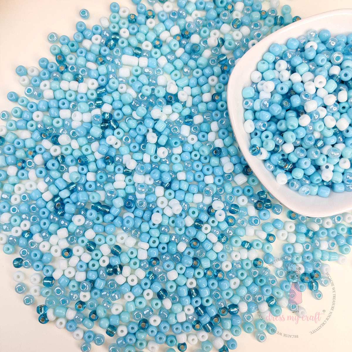 Acrylic Seed Beads - Blue Family – CRAFTERS CORNER