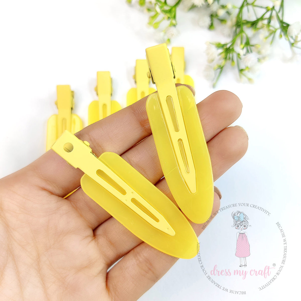 DIY Crease Free Hair Clips - Pastel Yellow – CRAFTERS CORNER