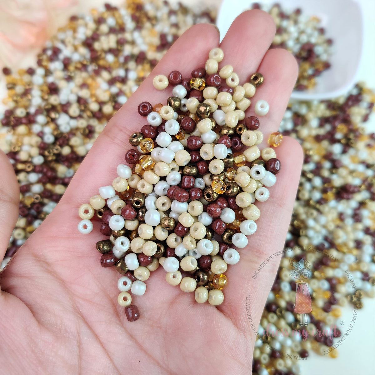 Acrylic Seed Beads - Brown Family – CRAFTERS CORNER