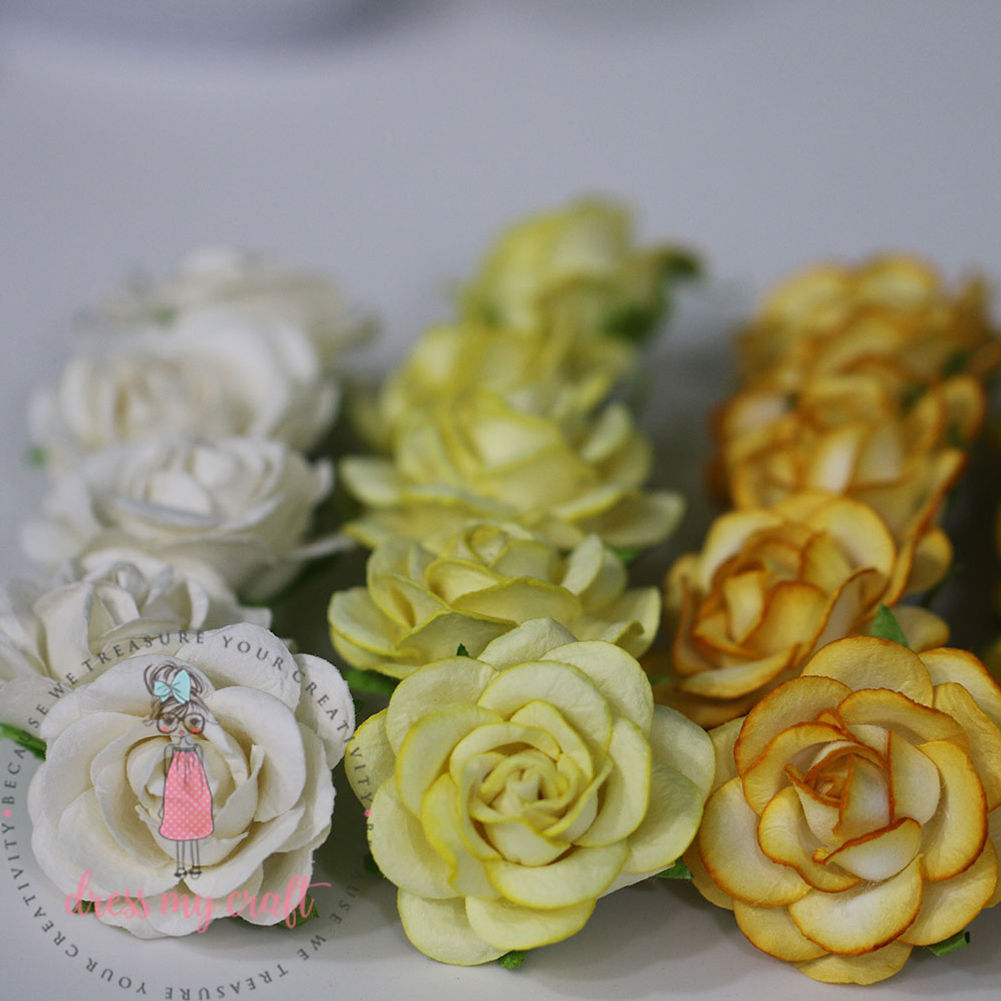 Curved Roses Combo Set #4 - 45 MM - 50 Pcs/ Pack – CRAFTERS CORNER
