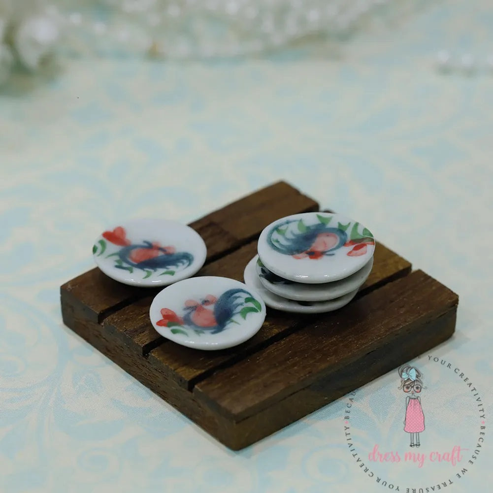Miniature Little Printed Plates – CRAFTERS CORNER