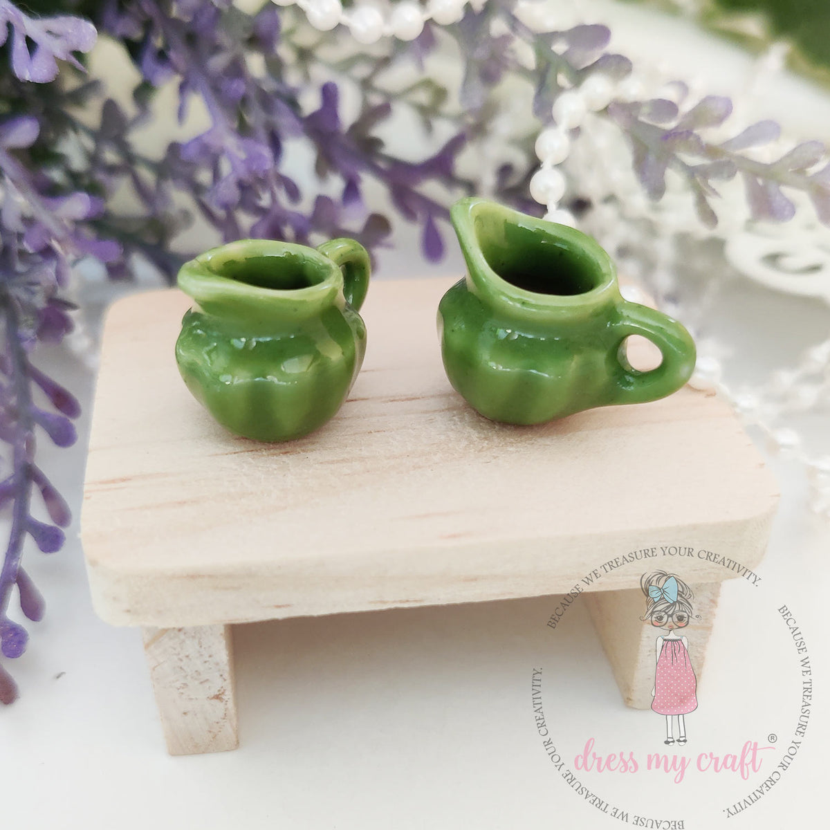 Miniature Small Water Jug - Green – CRAFTERS CORNER