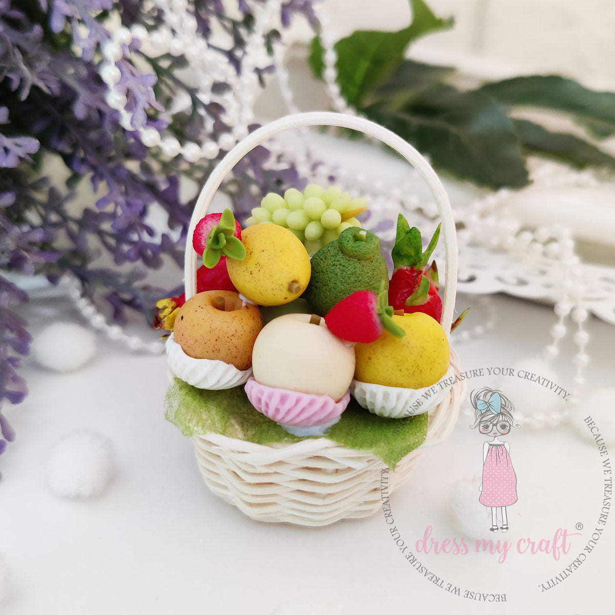 Miniature Fruit Basket With Box – CRAFTERS CORNER