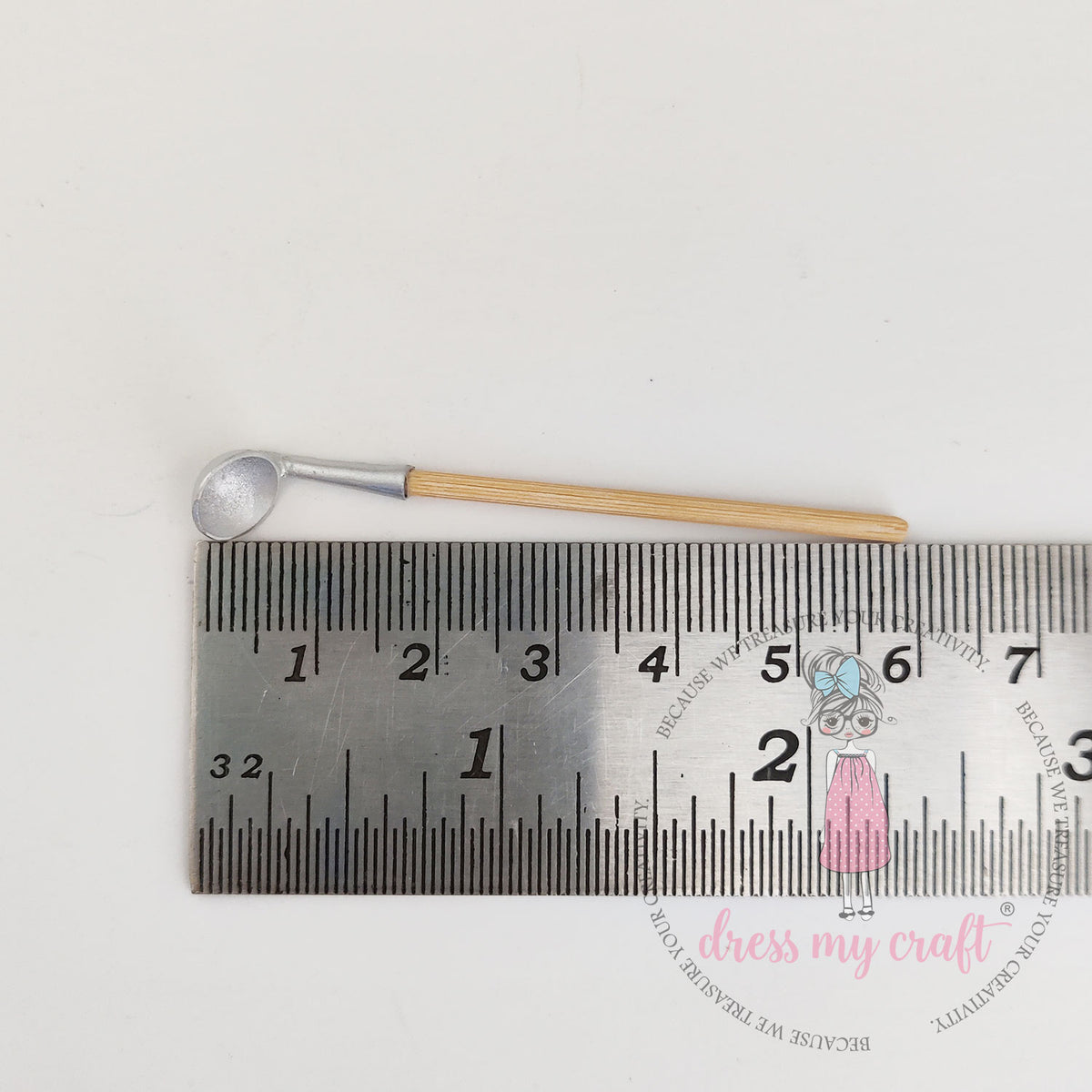 Miniature Metal Ladle With Wooden Handle – CRAFTERS CORNER