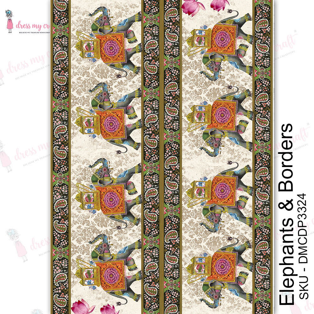Elephants & Borders - Transfer Me – CRAFTERS CORNER