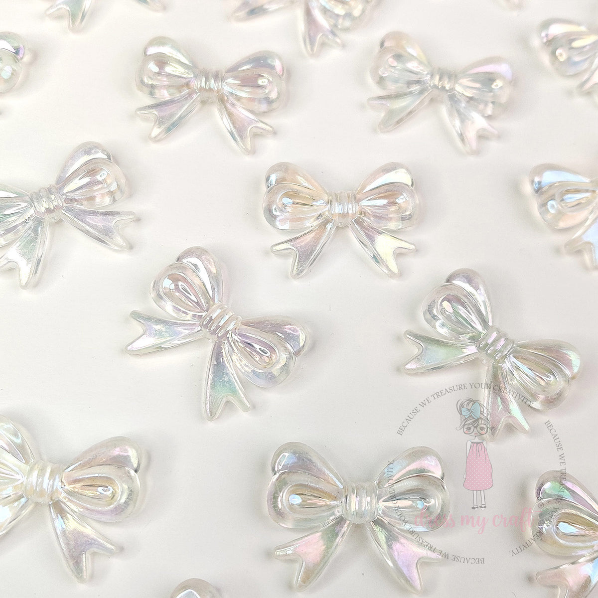 Holographic Pearl Bow Beads – CRAFTERS CORNER