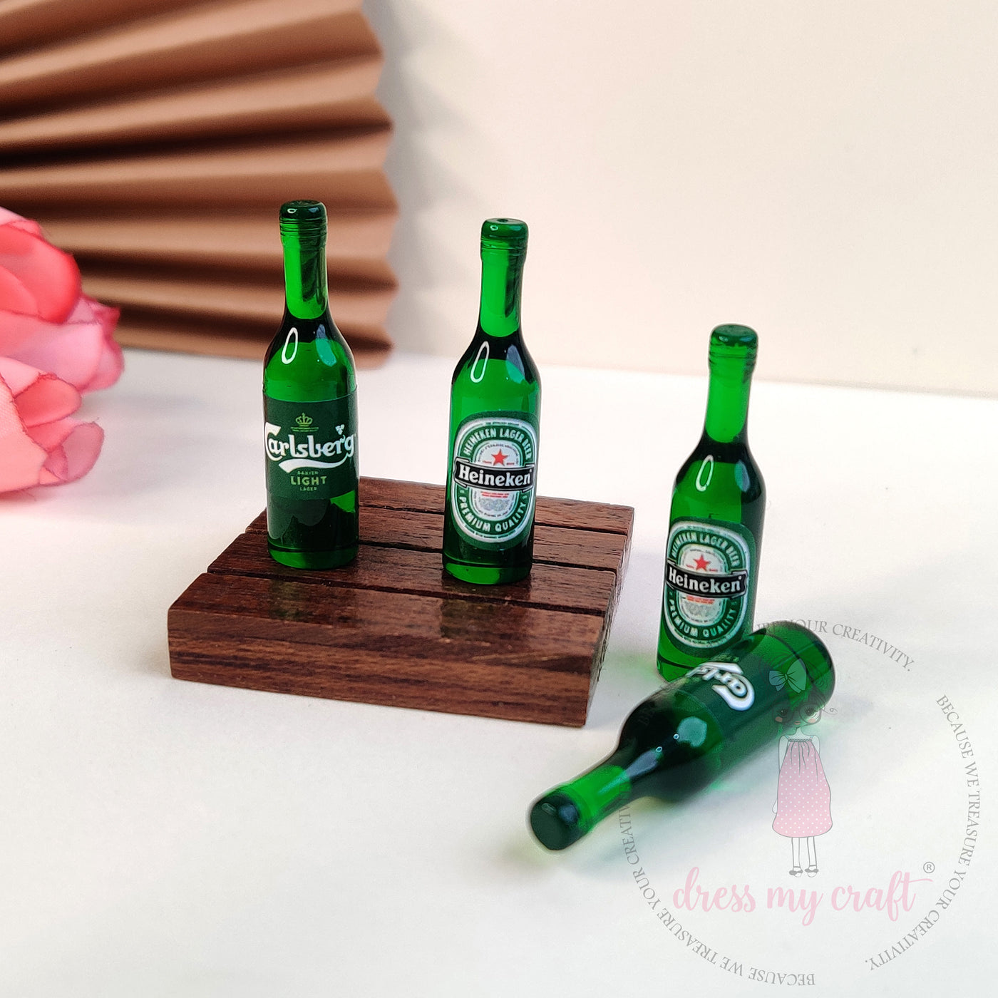Miniature Green Beer Bottles – CRAFTERS CORNER
