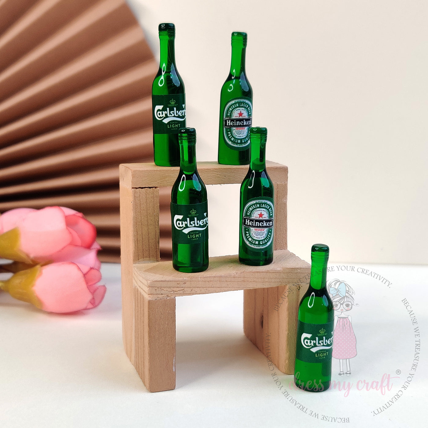 Miniature Green Beer Bottles – CRAFTERS CORNER