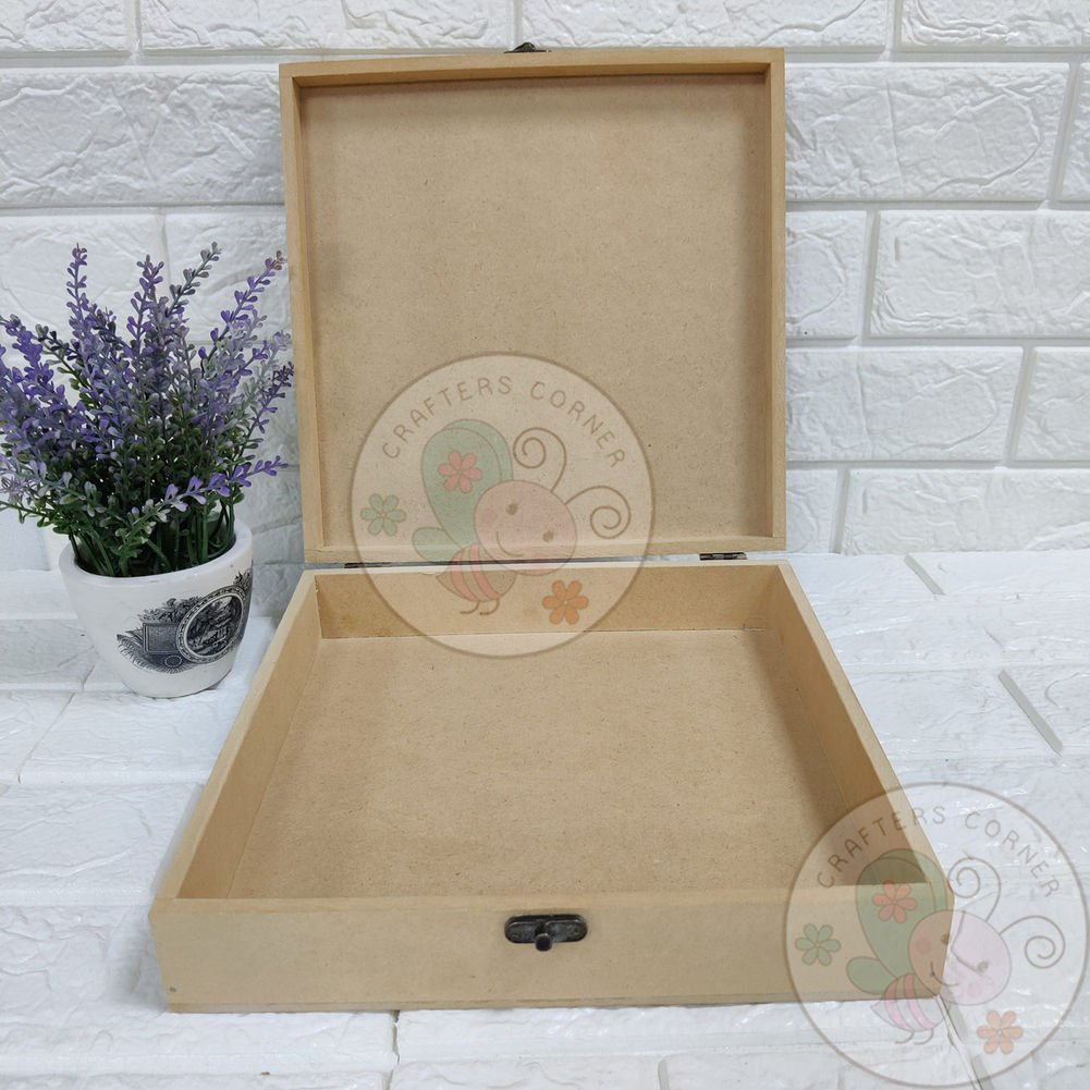 MDF Box Square (10" x 10") – CRAFTERS CORNER