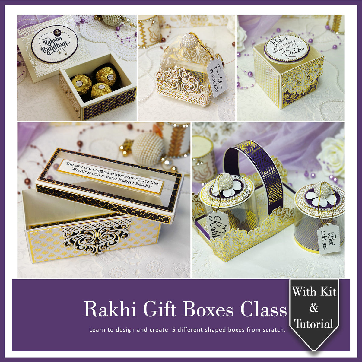 Rakhi Gift Boxes Class With Kit – CRAFTERS CORNER