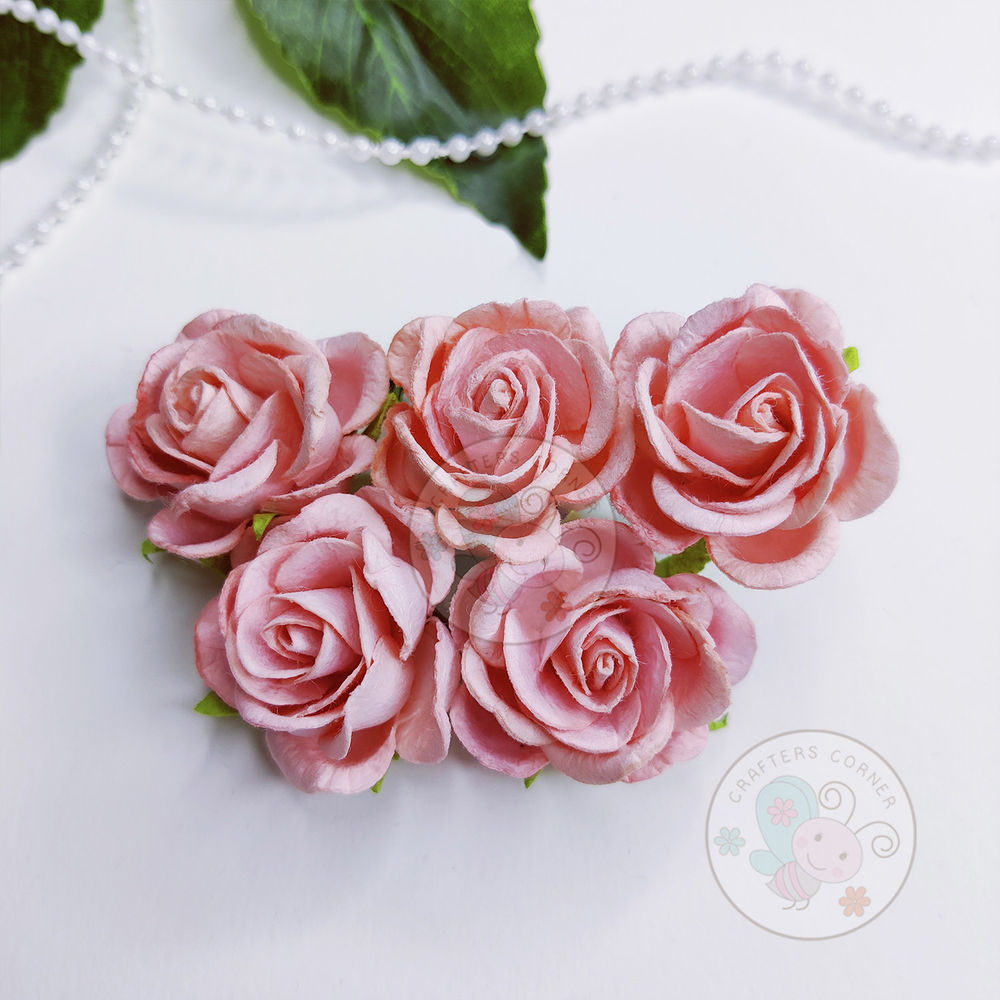 Curved Roses 35 MM - Peach Pink – CRAFTERS CORNER