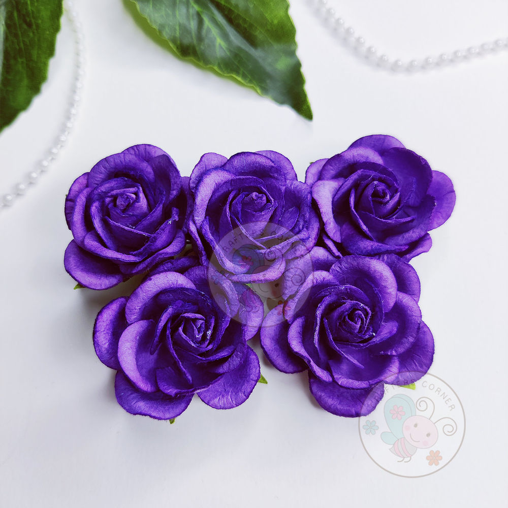 Curved Roses 35 MM - Violet – CRAFTERS CORNER