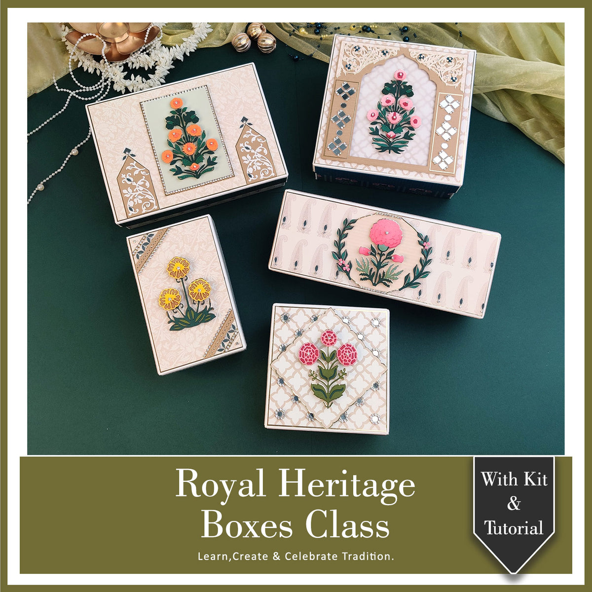 Royal Heritage Boxes Class With Kit & Tutorial – CRAFTERS CORNER
