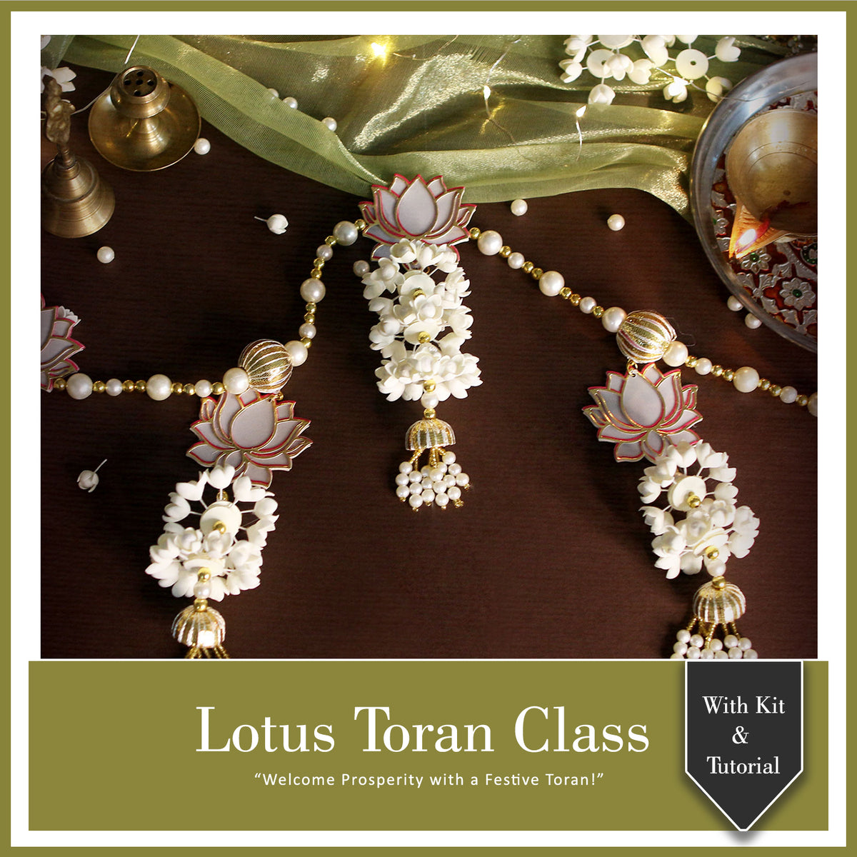 Lotus Toran Class With Kit & Tutorial – CRAFTERS CORNER