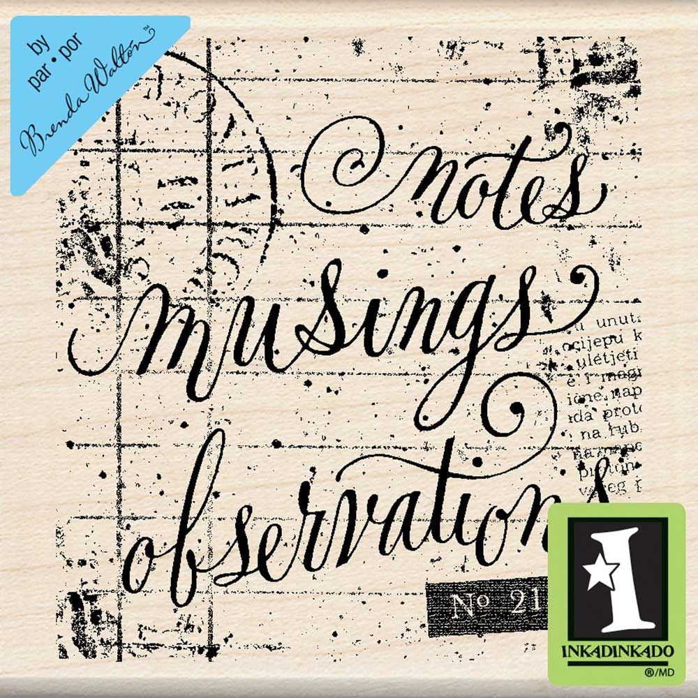 Notes Musing - Rubber Stamp – CRAFTERS CORNER
