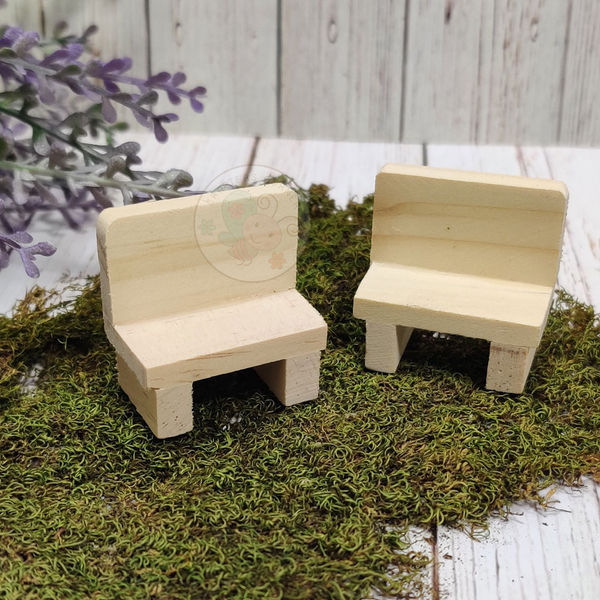 Pinewood Miniature Garden Bench – CRAFTERS CORNER