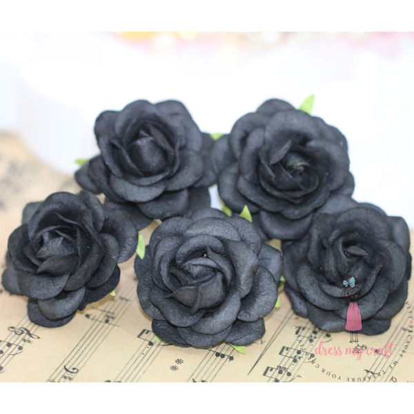 Curved Roses 45 MM - Black Beauty – CRAFTERS CORNER