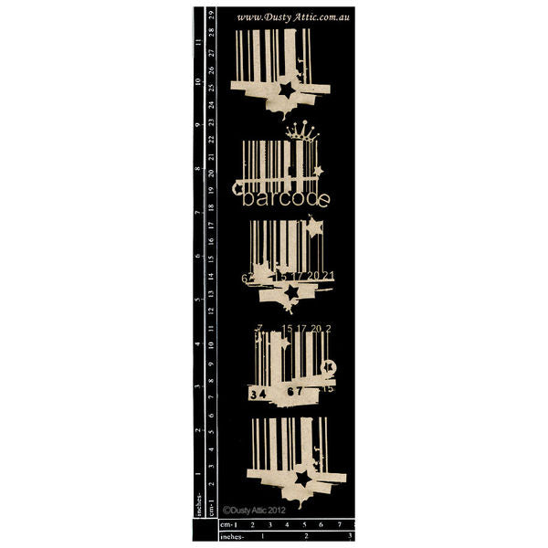 Bar Codes 5pk - Chipboard Cutouts – CRAFTERS CORNER