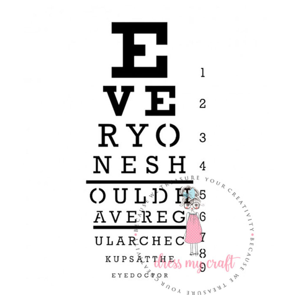 Eye Check Up - Stencil – CRAFTERS CORNER