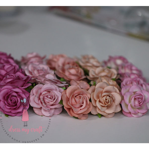 Curved Roses Combo Set #3 - 45 MM - 25 Pcs/ Pack – CRAFTERS CORNER