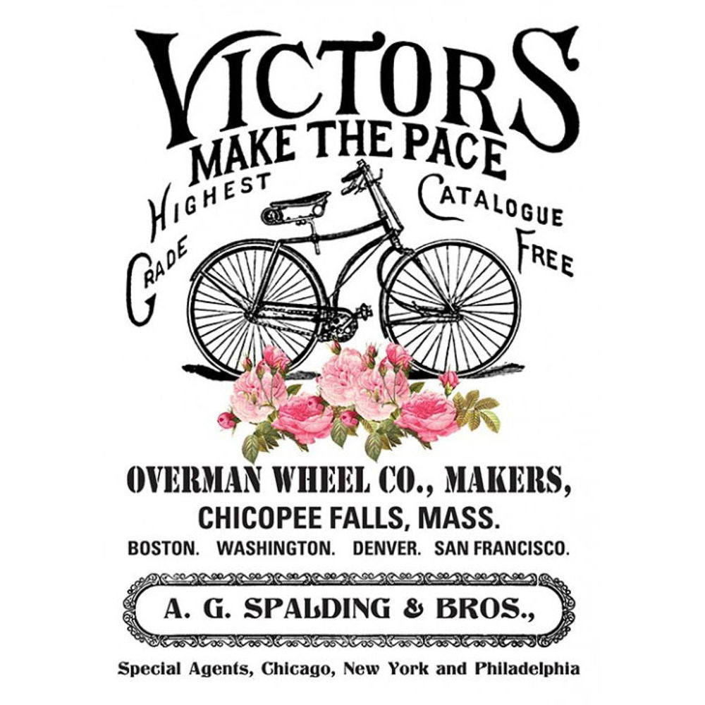 Victors Bicycle - Fabric Transfer Sheet – CRAFTERS CORNER