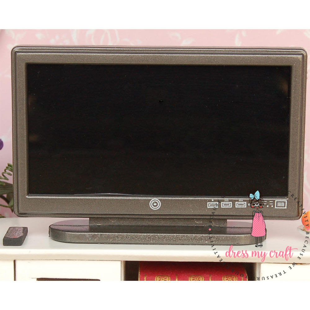 Miniature Television with Remote – CRAFTERS CORNER