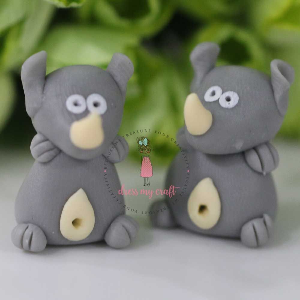 Miniature Figure Rhino – CRAFTERS CORNER