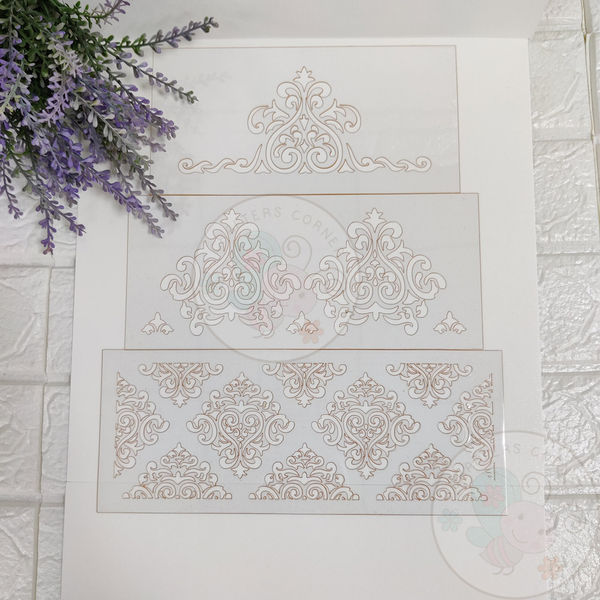 Indian Border Stencils (Set Of 3) - Stencils – CRAFTERS CORNER