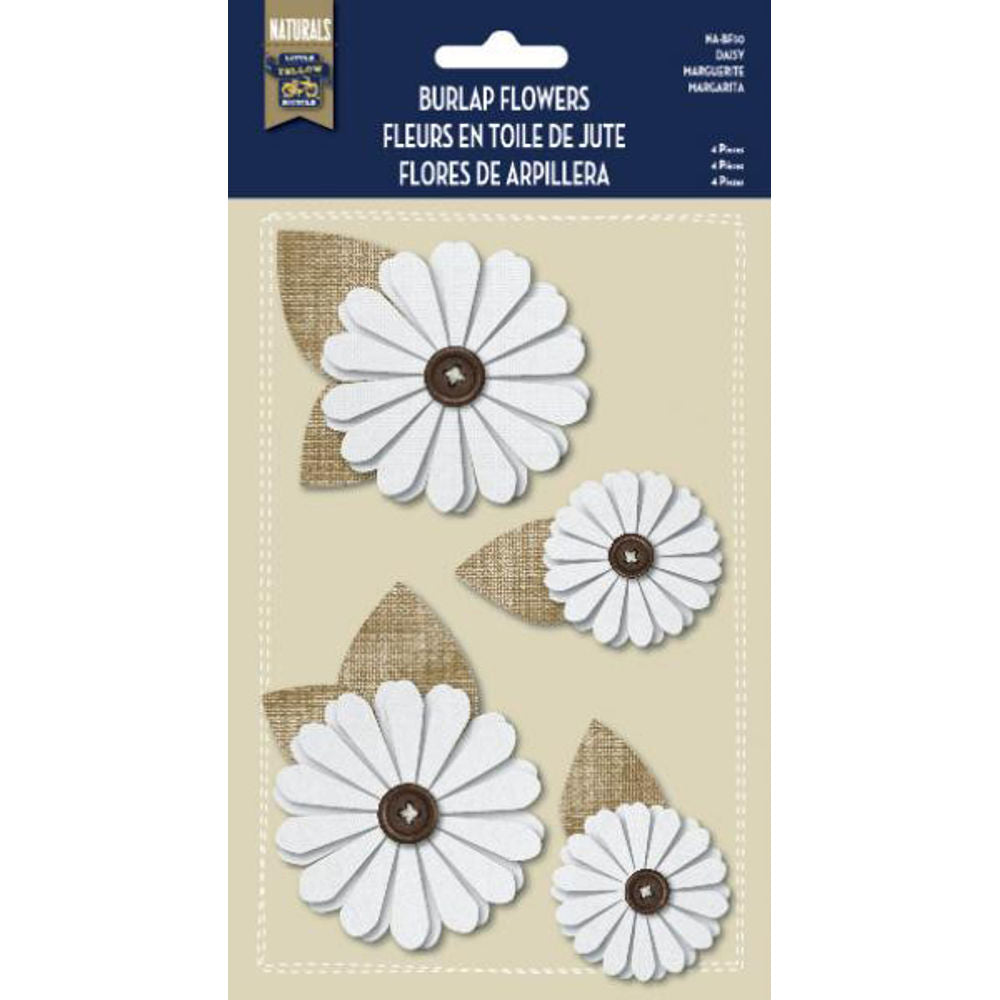 Burlap Stickers with Button Accents - Daisy – CRAFTERS CORNER