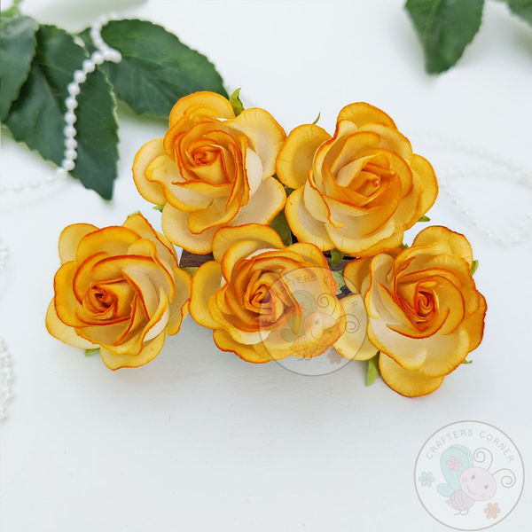 Curved Roses 35 MM - Sunrise Orange Combo – CRAFTERS CORNER