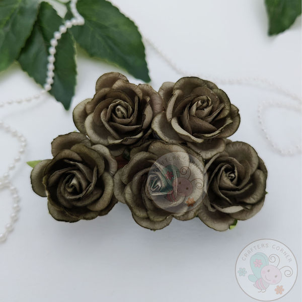 Curved Roses 35 MM - Seaweed Green – CRAFTERS CORNER