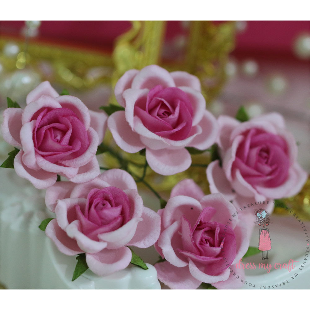 Curved Roses 35 MM - Bright Pink Combo – CRAFTERS CORNER